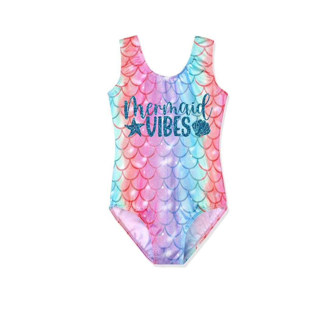Kids Mermaid Vibes Leotard | Gymnastics | Gymnastics Gift Ideas | Girls ...