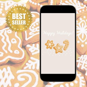 Holiday Card Template, Holiday Cookie Invitation, Editable Happy ...