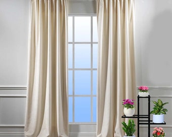 Ivory Color Curtain - Etsy