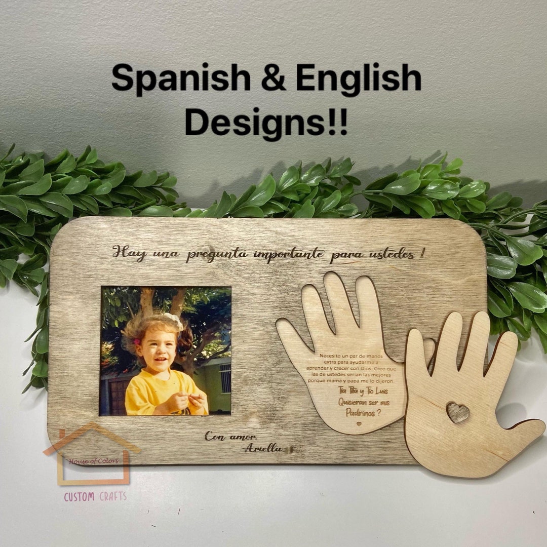 Godparents Godfather Godmother Invitation With Picture | Godparents ...