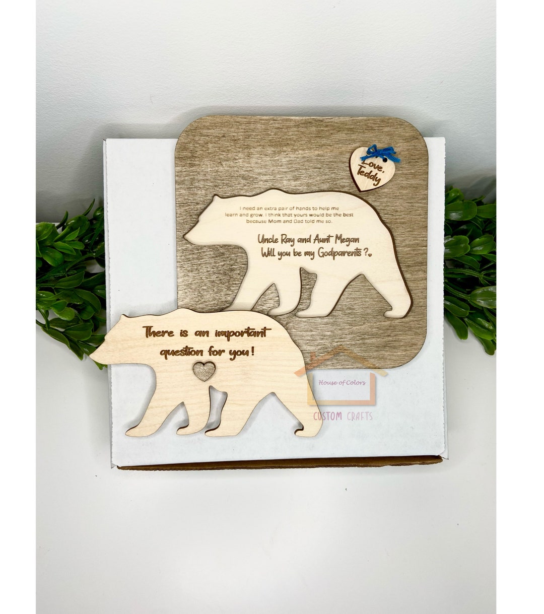 Godparents Godfather Godmother Invitation | Godparents Proposal | Will ...