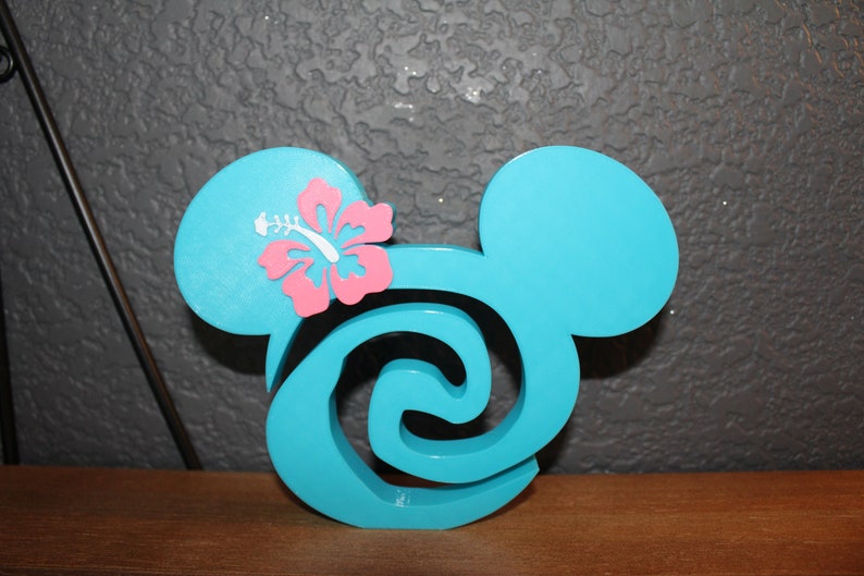 Moana Hawaiian Mickey Head Decor - Etsy