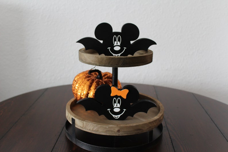 Mickey and Minnie Mouse Bats / Disney Inspired Halloween - Etsy