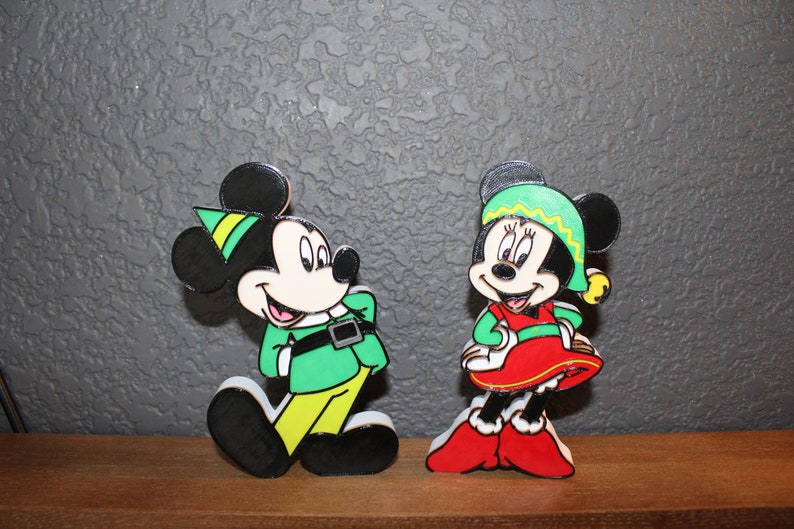 ELF Inspired Mickey and Minnie Decor - Etsy