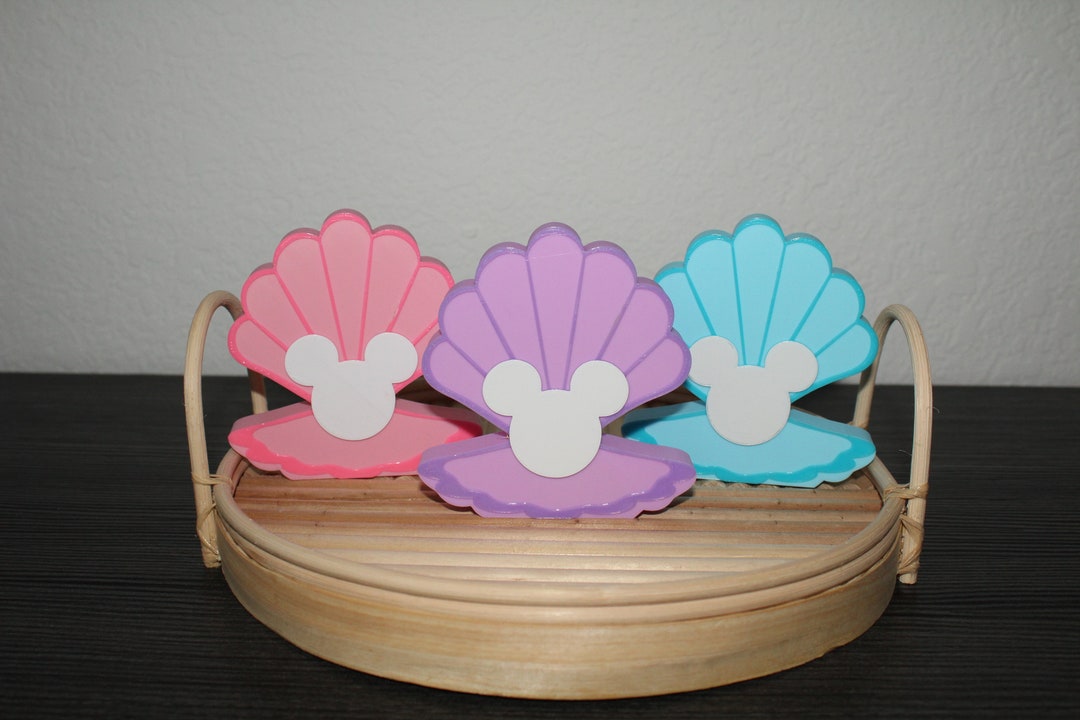 Perfect Pearl Mickey Clam Shell Decor - Etsy