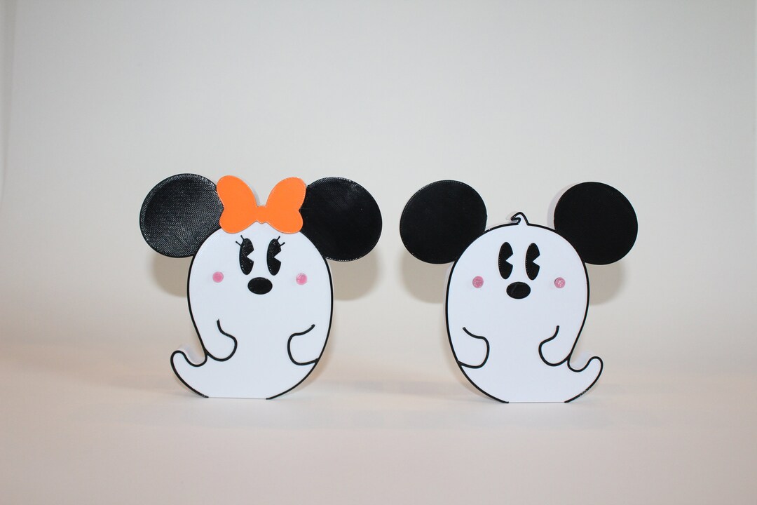 Mickey and Minnie Mouse Ghosts / Disney Inspired Halloween Decorations ...