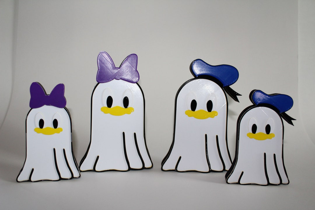 Donald and Daisy Duck Ghosts / Disney Inspired Halloween Decorations - Etsy