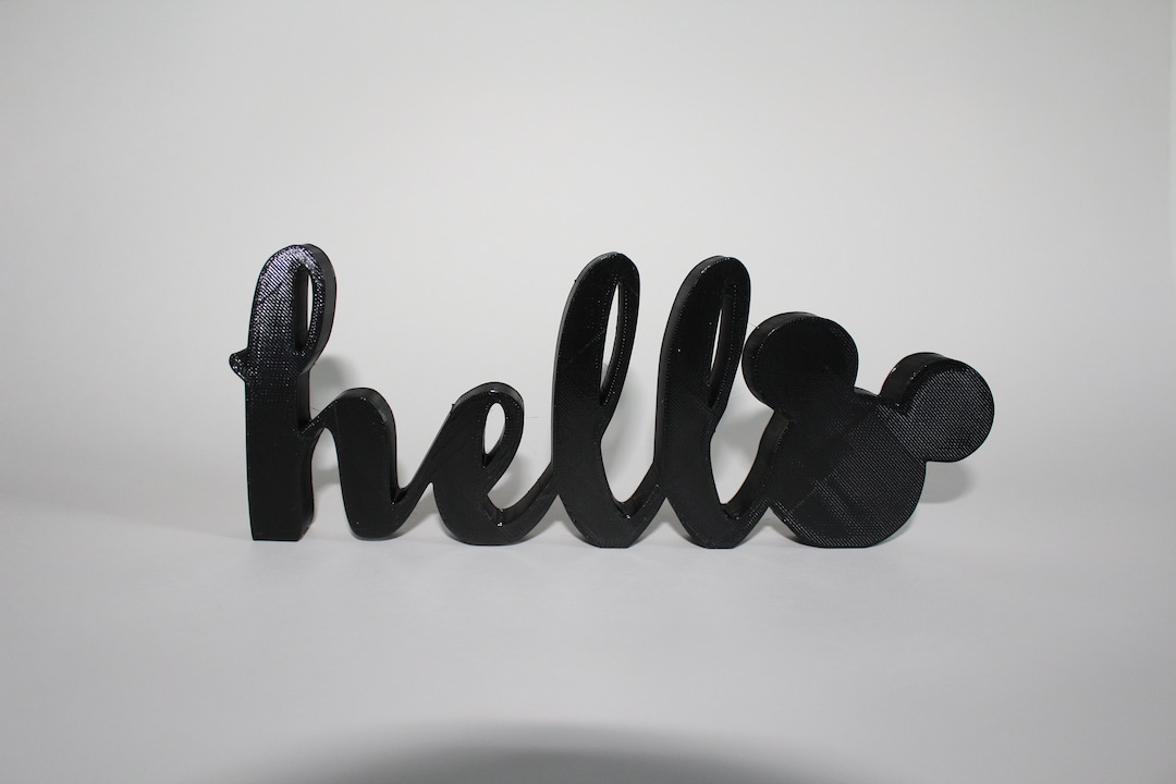 Hello Mickey Sign - Etsy