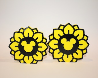 Mickey and Minnie Sunflowers Disney Decor - Etsy