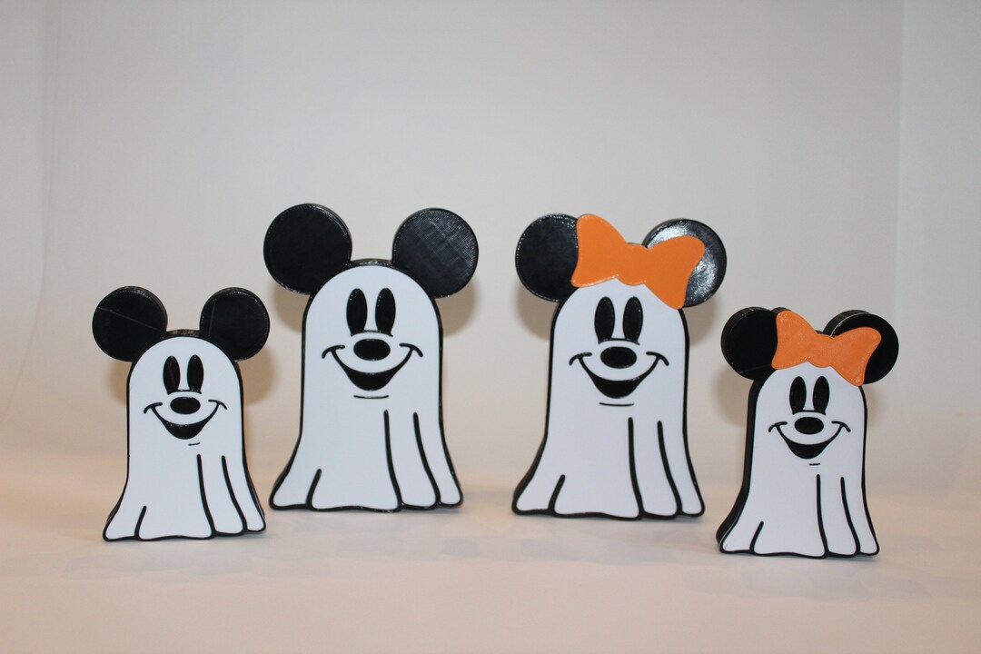 Mickey and Minnie Mouse Ghosts / Disney Inspired Halloween Decorations ...