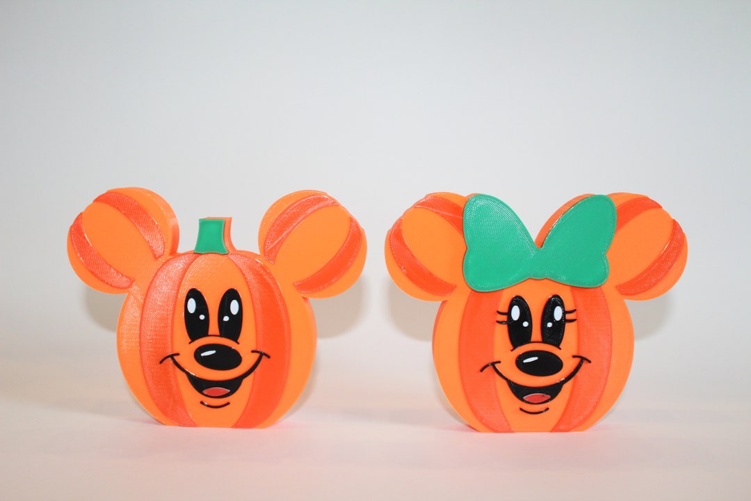 Mickey and Minnie Mouse Pumpkins / Disney Inspired Halloween ...