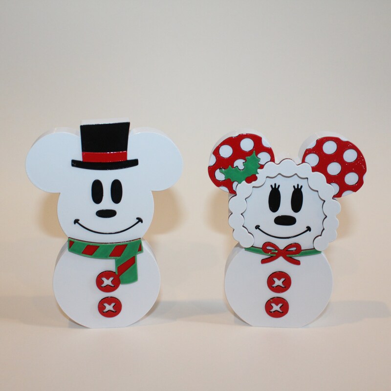 Mickey Snowman Svg - Etsy