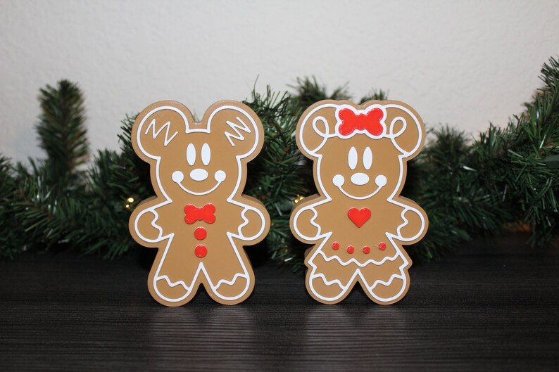 Gingerbread Mickey and Minnie - Etsy