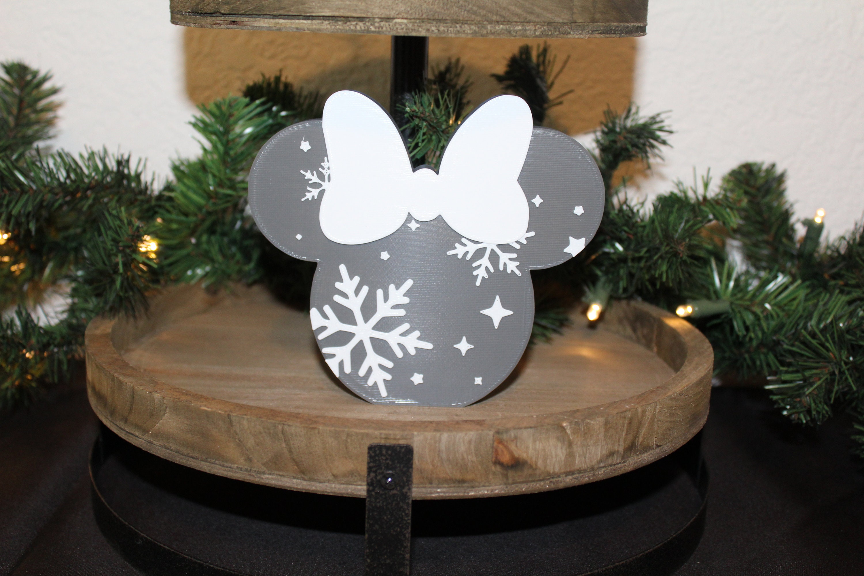 Mickey and Minnie Modern Snowflake Set | Etsy