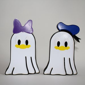 Donald and Daisy Duck Ghosts / Disney Inspired Halloween Decorations - Etsy