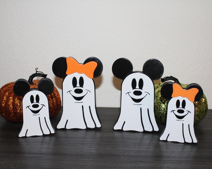 Mickey and Minnie Mouse Ghosts / Disney Inspired Halloween - Etsy