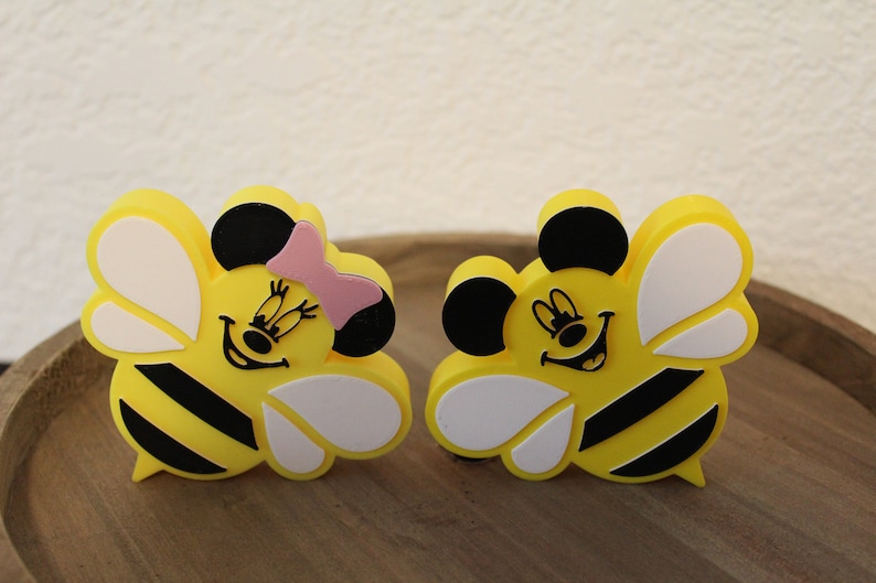 Mickey and Minnie Bees - Etsy