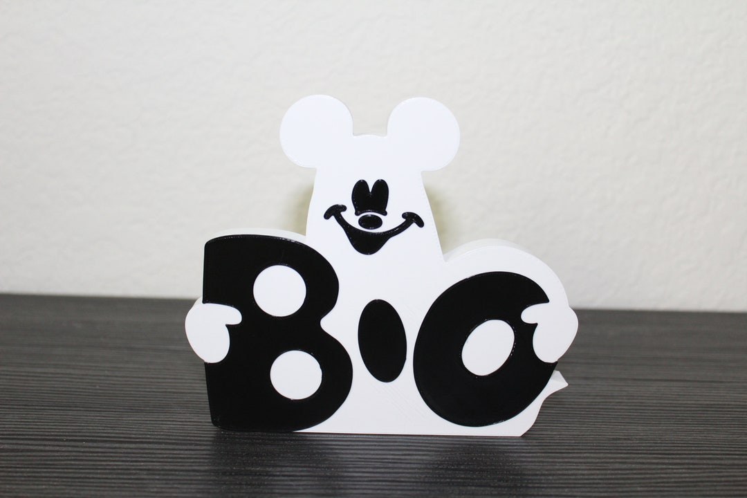 Mickey Ghost BOO Disney Inspired Halloween Decorations - Etsy