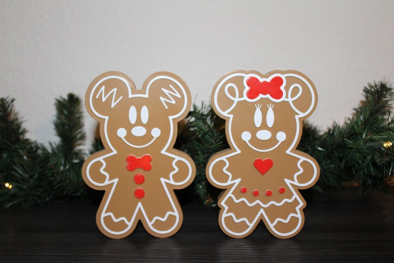 Gingerbread Mickey and Minnie - Etsy