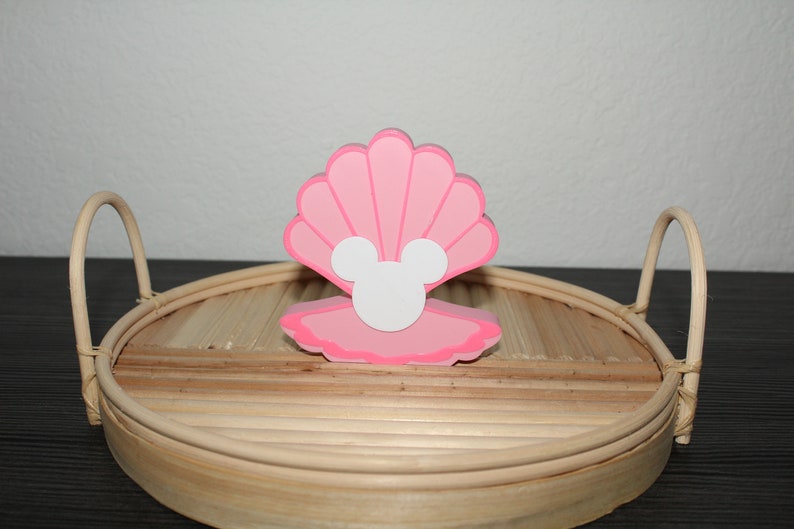 Perfect Pearl Mickey Clam Shell Decor | Etsy