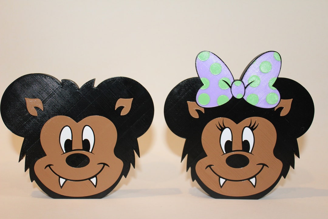 Werewolf Mickey and Minnie Decor - Etsy