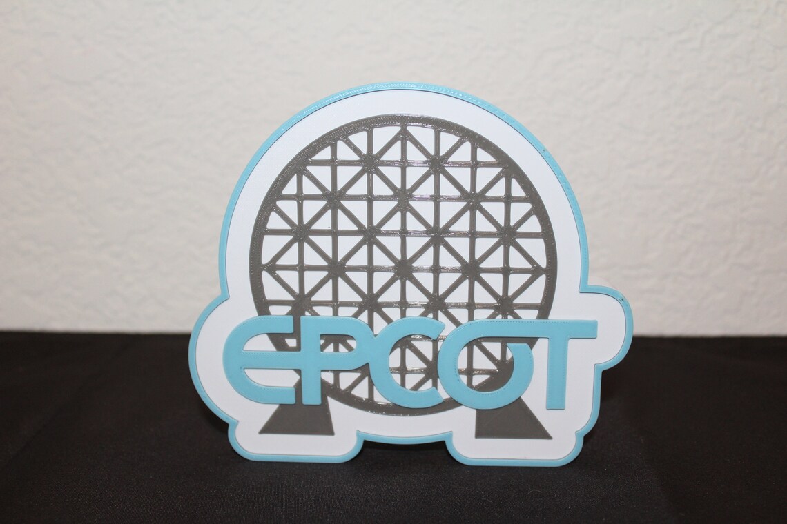 Disney's Epcot Sign | Etsy