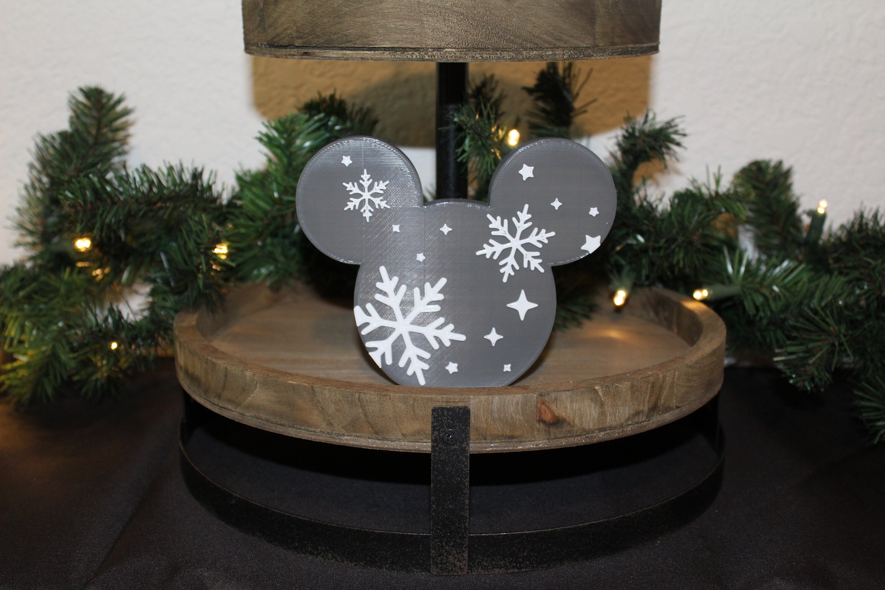 Mickey and Minnie Modern Snowflake Set | Etsy