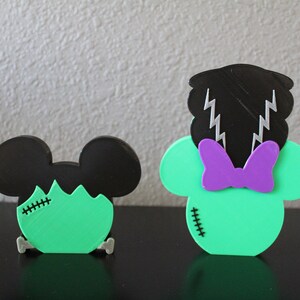 Frankenstein Mickey and Minnie Decor - Etsy