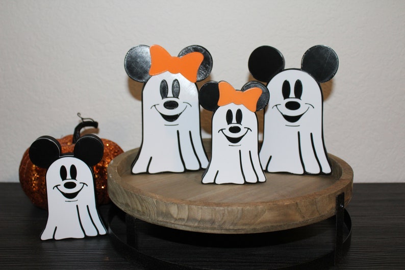 Mickey and Minnie Mouse Ghosts / Disney Inspired Halloween - Etsy