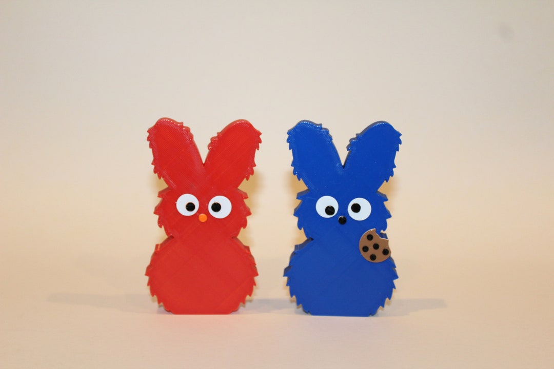 Elmo and Cookie Monster Inspired Peeps - Etsy