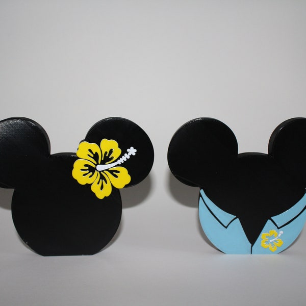Hawaiian Mickey and Minnie - Etsy