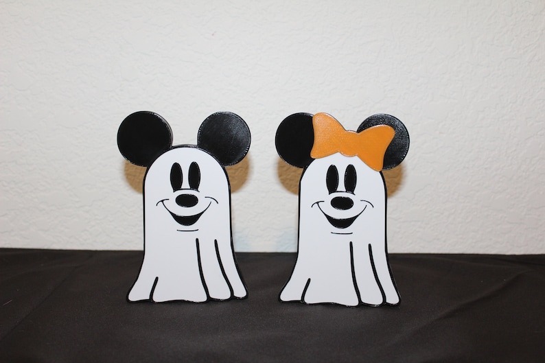 Mickey and Minnie Mouse Ghosts / Disney Inspired Halloween - Etsy