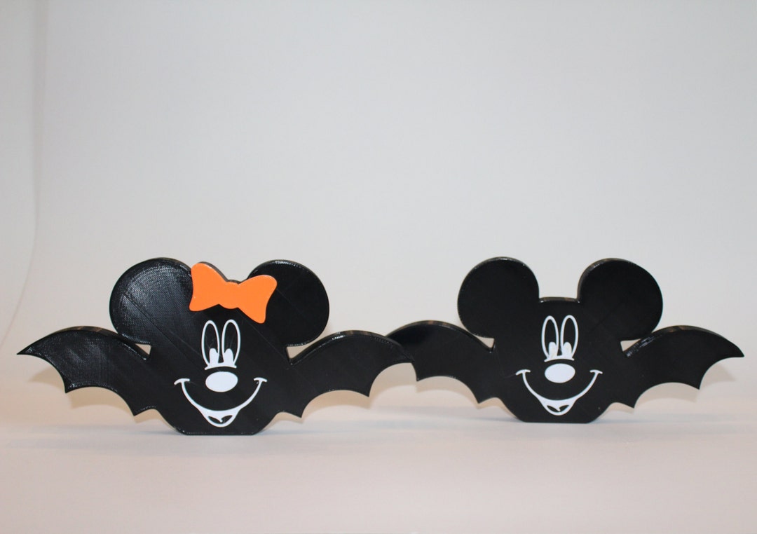 Mickey and Minnie Mouse Bats / Disney Inspired Halloween Decorations ...
