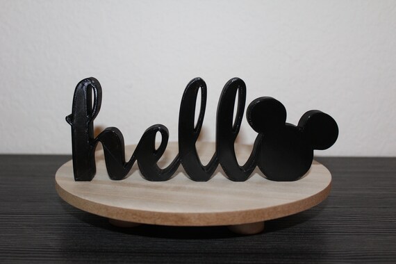Hello Mickey Sign | Etsy