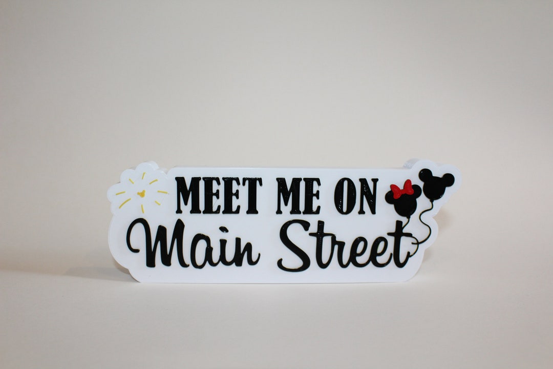 Meet Me on Main Street Sign - Etsy