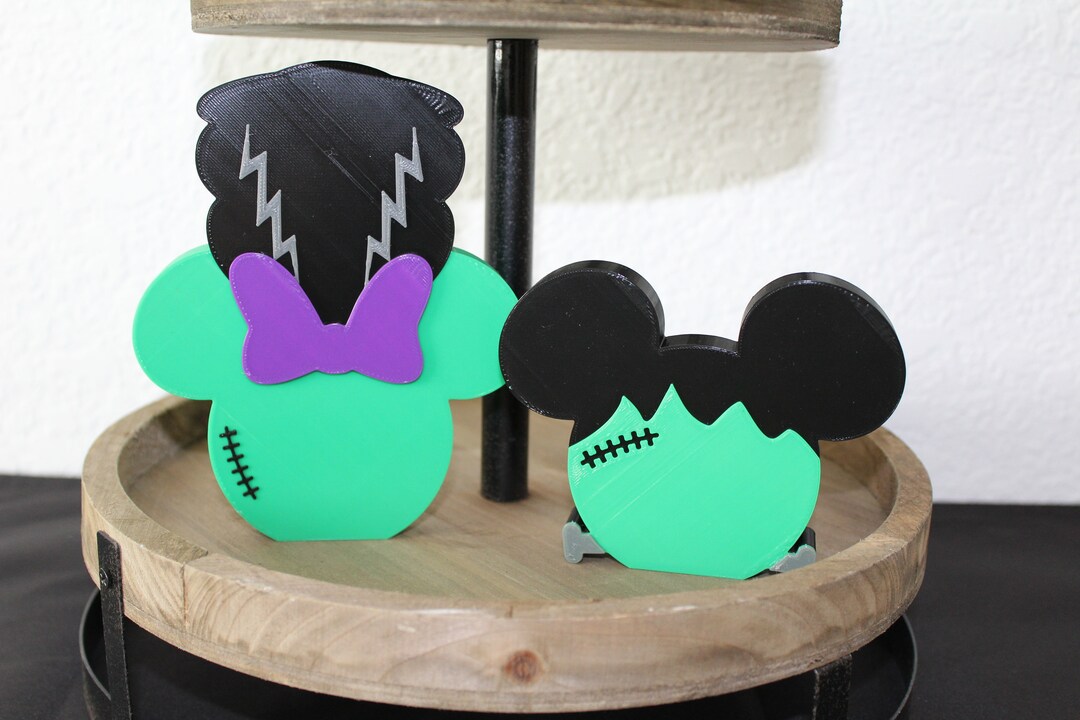 Frankenstein Mickey and Minnie Decor - Etsy