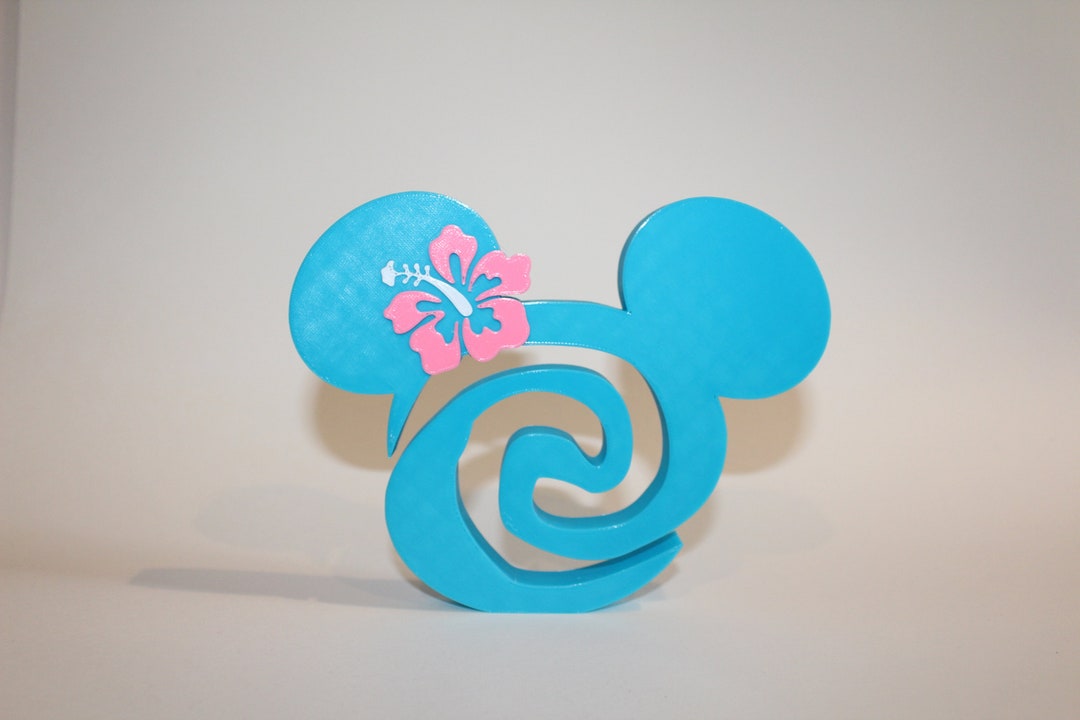 Moana Hawaiian Mickey Head Decor - Etsy