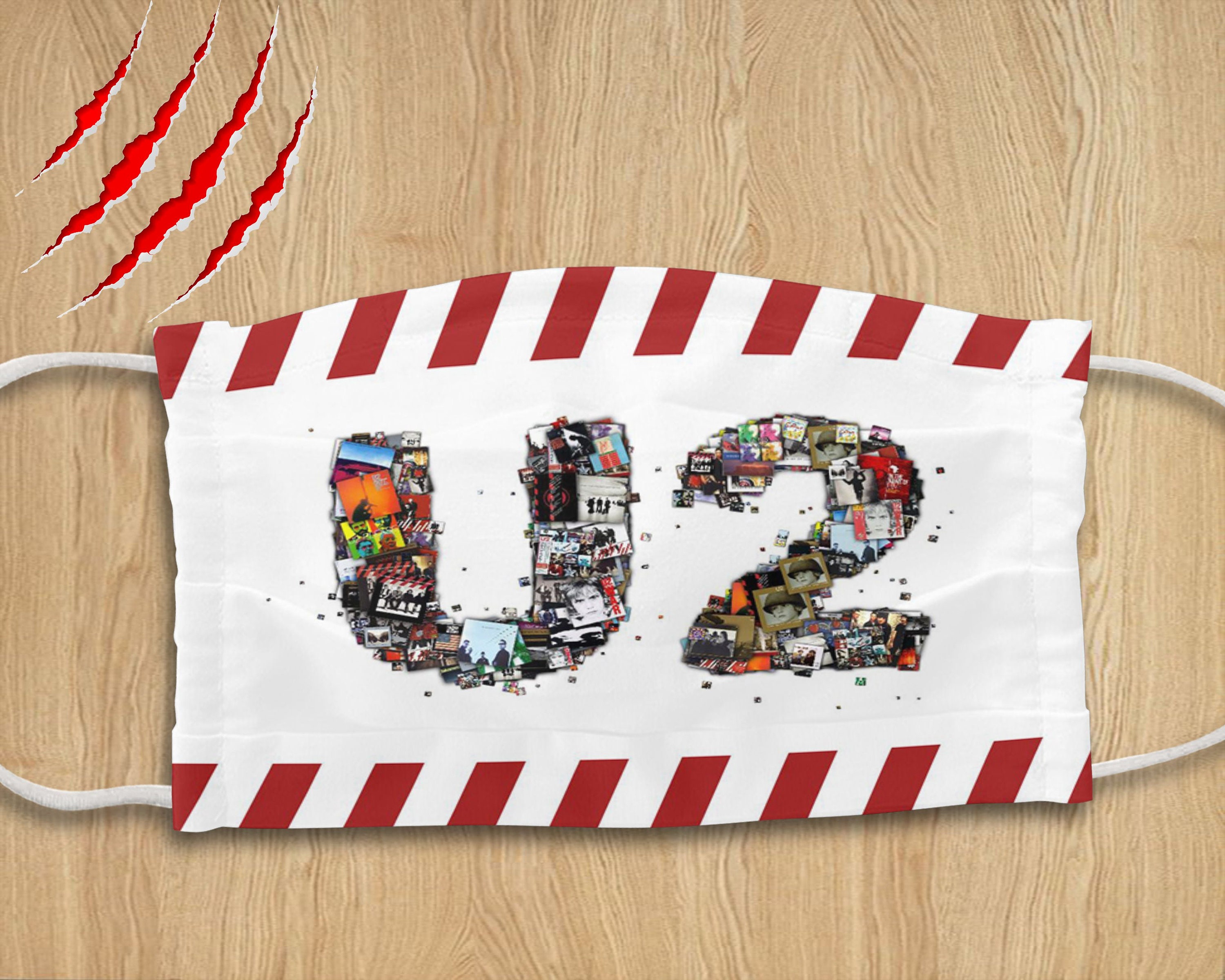 U2 Band Mask Music Mask Boy Band Mask Washable and | Etsy