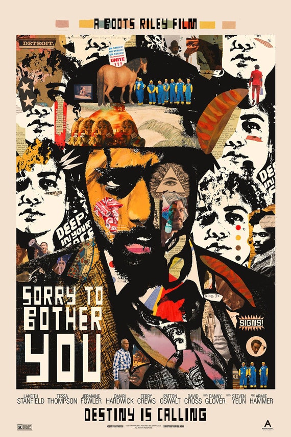 Sorry to Bother You Movie Poster Dark Comedy Film Design Like - Etsy