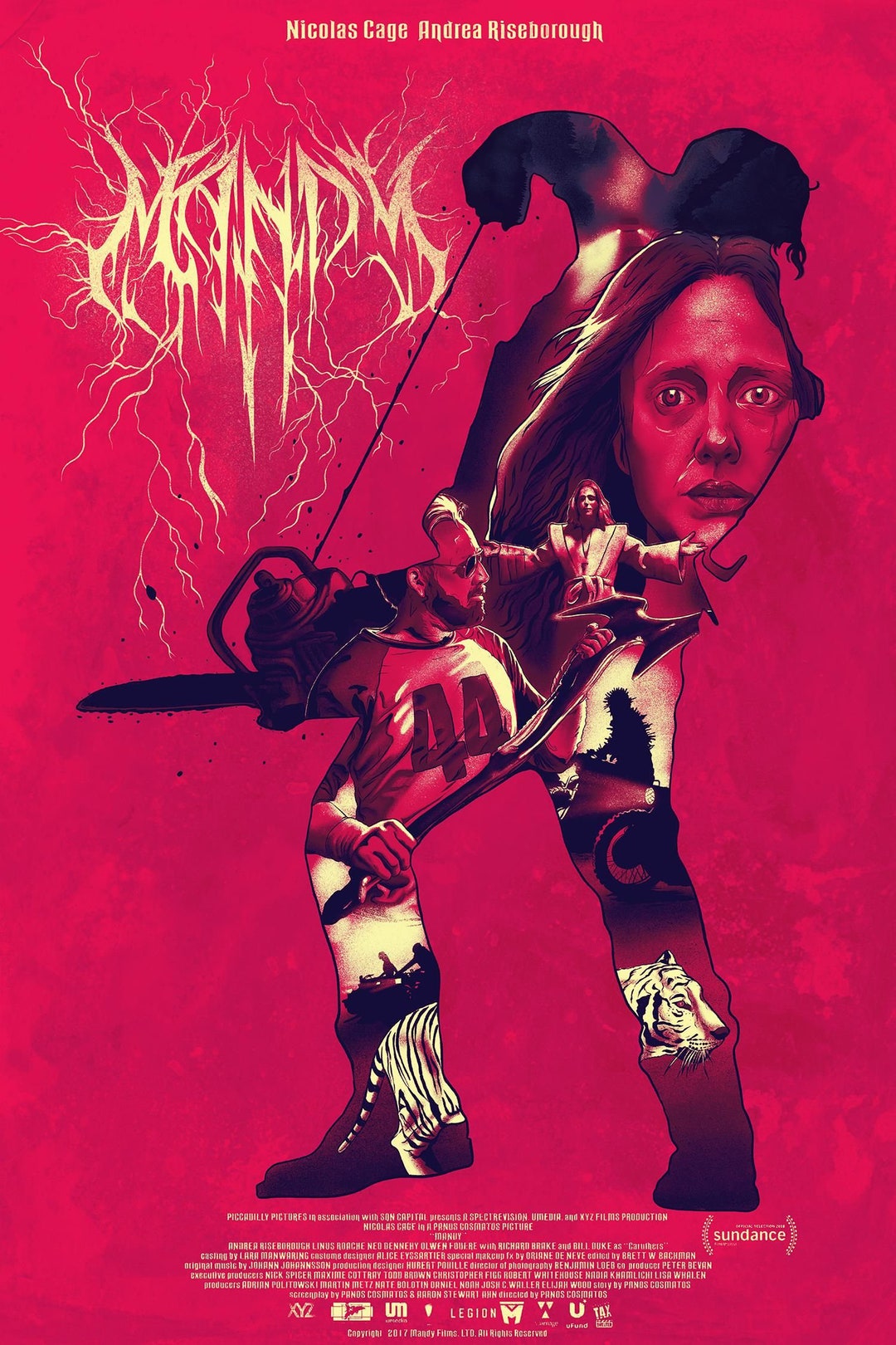 Mandy Poster Horror Film Nicolas Cage Film Digital Print Custom ...