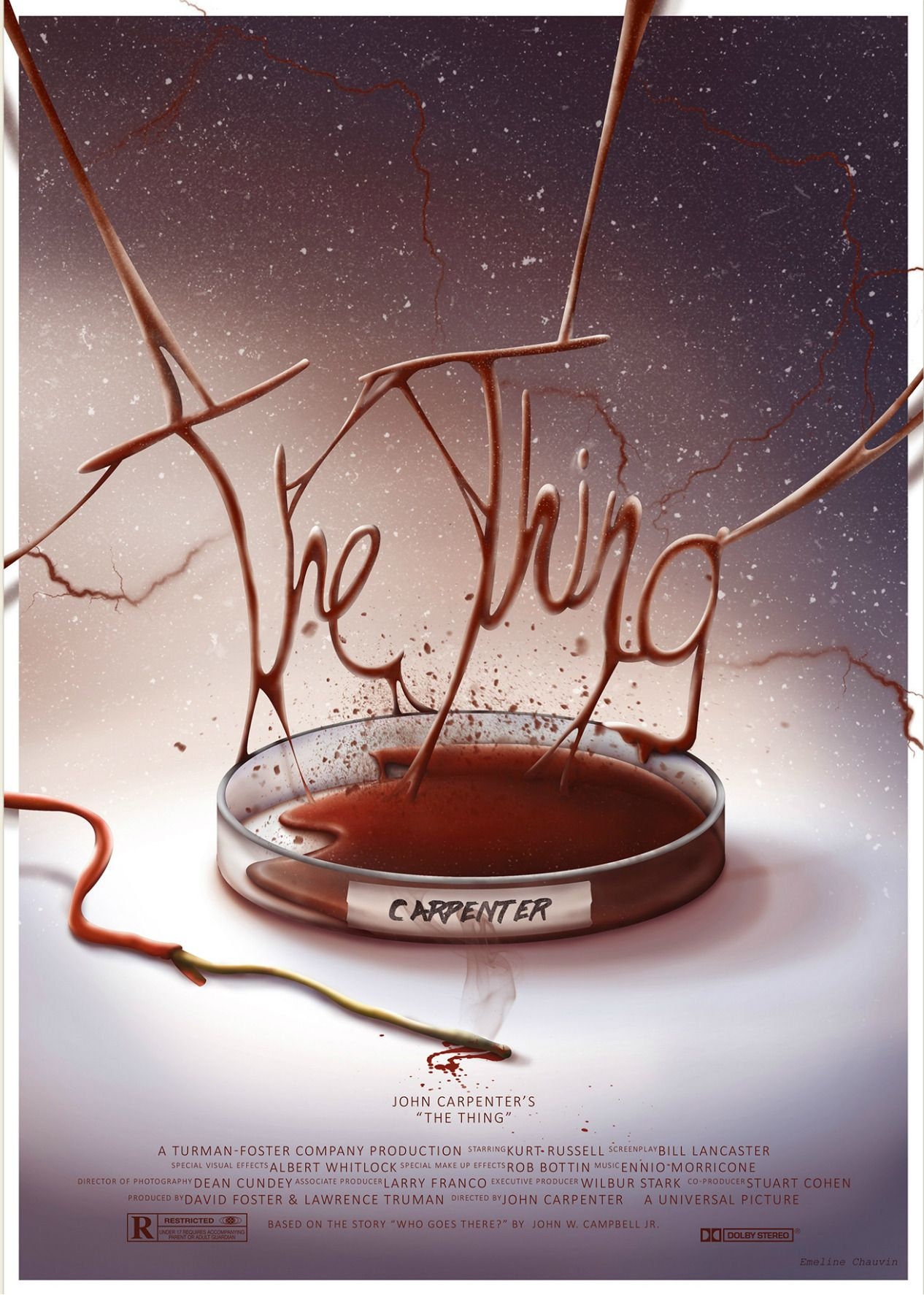 The Thing Movie Poster Science Fiction Horror Film Minimalist - Etsy