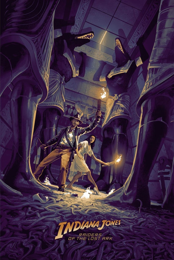 Indiana Jones Poster Raiders of the Lost Ark Minimalist | Etsy