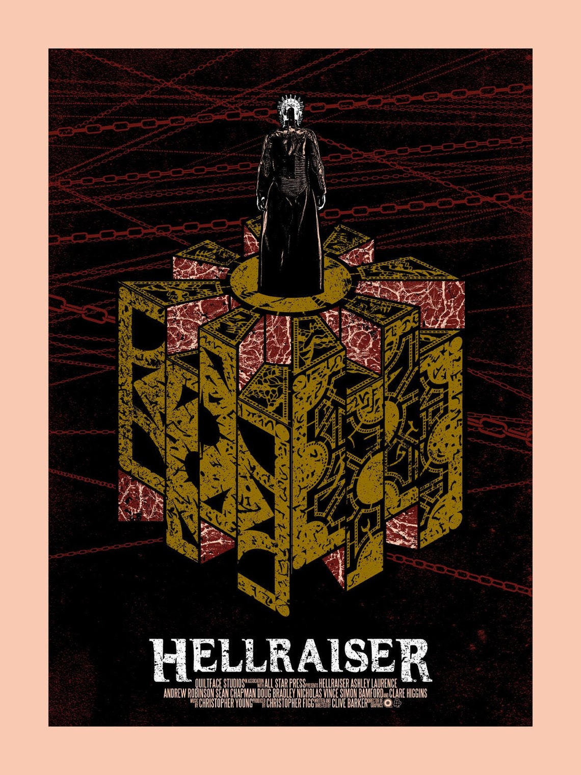 Hellraiser Poster Print Movie Horror wall hanging custom | Etsy