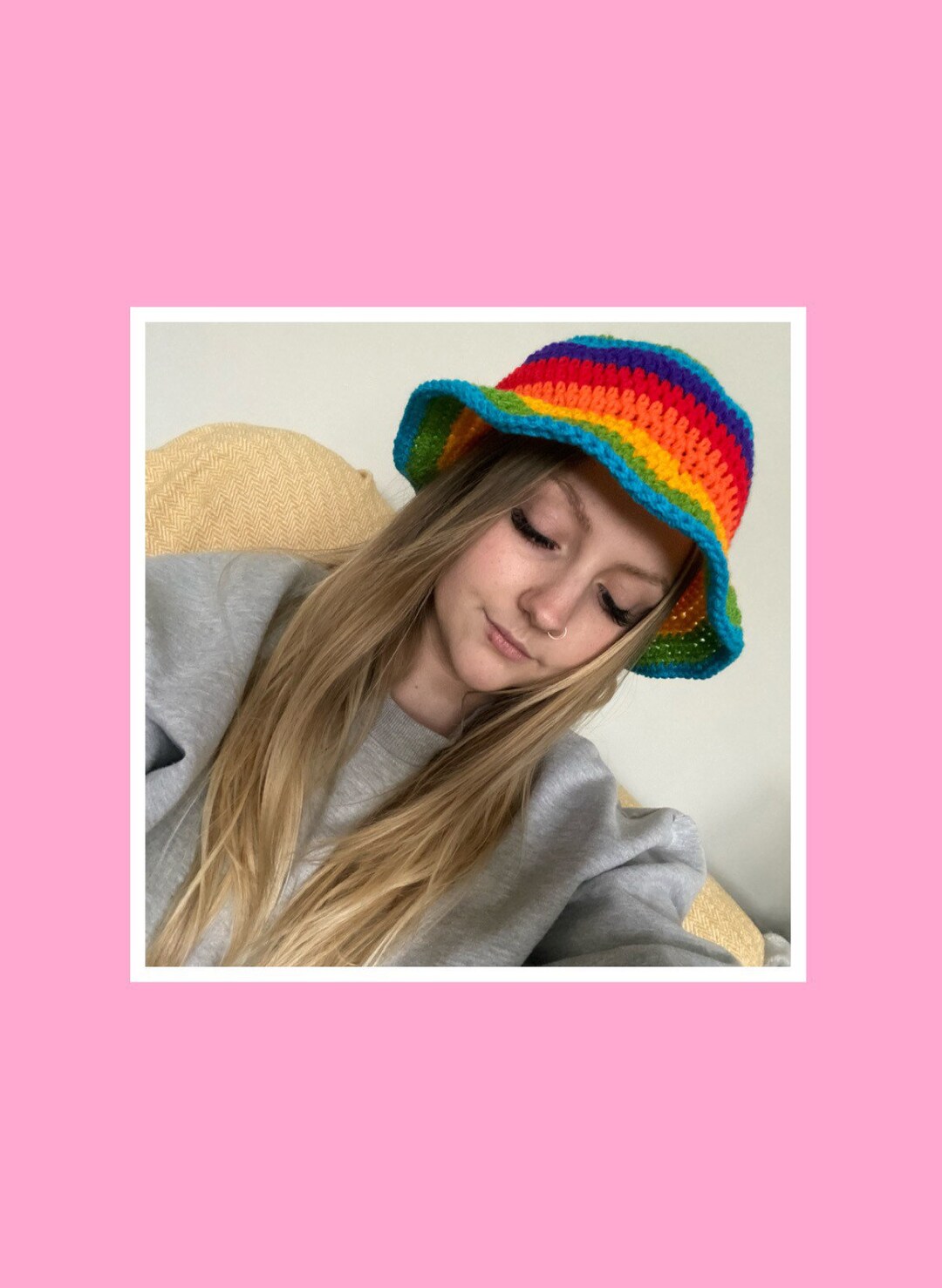Rainbow Bucket Hat | Festival, Summer, Rainbow Bucket Hat, Bucket Hat ...