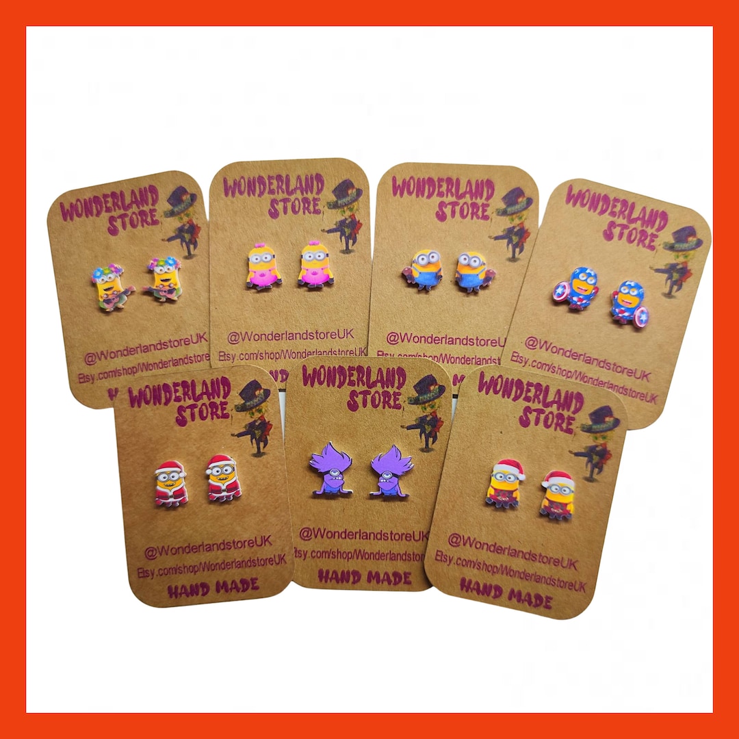 Cartoon Style Earrings. Studs Approx 10/15mm, Dangles Approx 20/25mm - Etsy