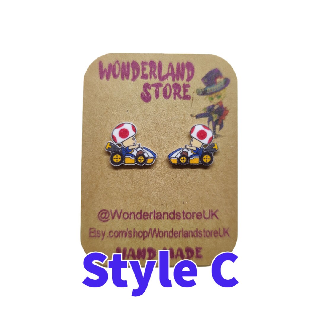 Cartoons Style Stud Earrings. Sizes: Approx 10/15mm Studs or - Etsy