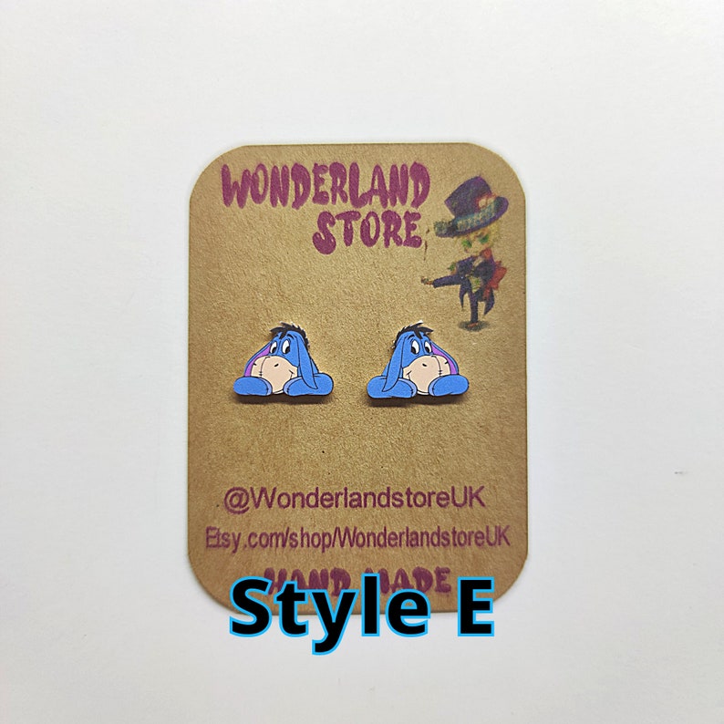 Cartoons Earrings. Size: Approx 10/15mm Studs and 20/25mm Dangles ...