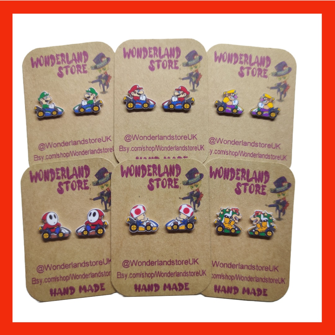 Cartoons Style Stud Earrings. Sizes: Approx 10/15mm Studs or 20/25mm ...