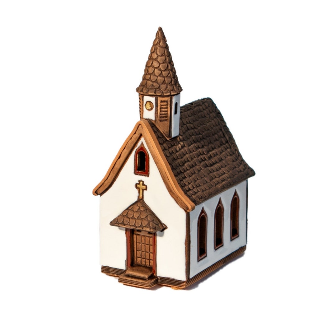 Bavarian Style Small Ceramic Church - Candle Holder - Etsy