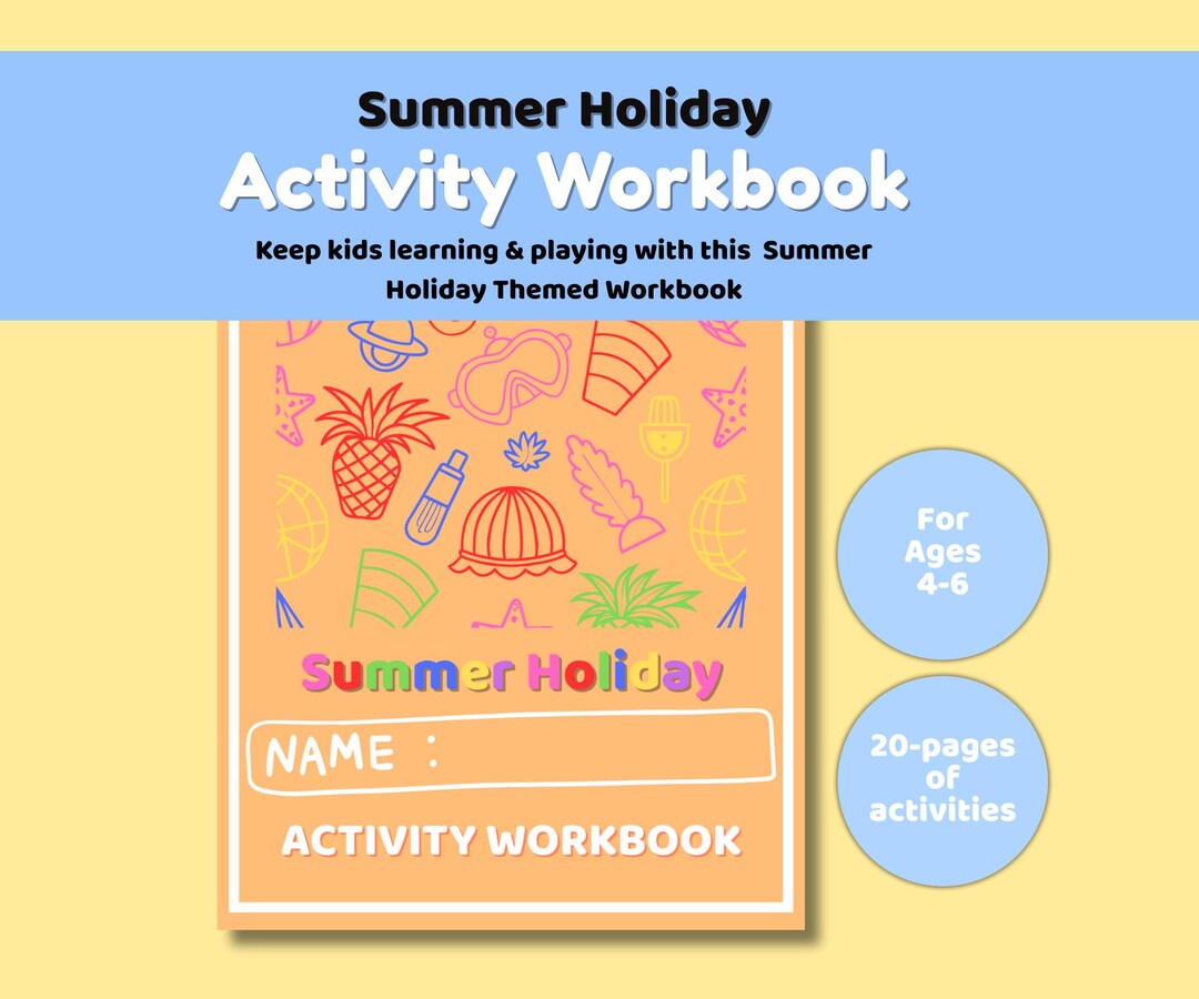Printable Summer Activities for Kindergarten PDF | Fun Learning Games ...